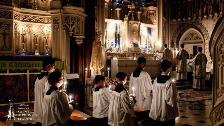Rorate Mass and Candle Offerings at the National Shrine of St ...